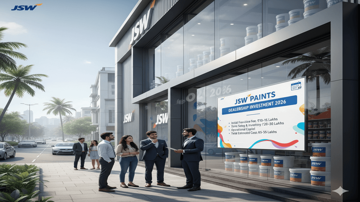 JSW Paints Dealership Cost 2026: कम बजट में शुरू करें पेंट्स का बिजनेस ...