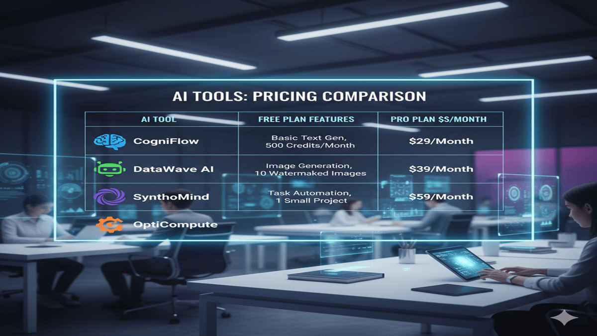 Ai Tools Pricing Comparison | Bada Udyog
