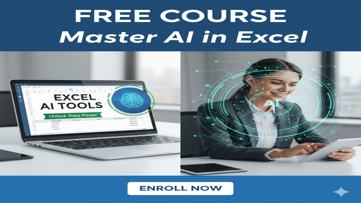 Free Excel Ai Tools Course 2026: एआई के साथ एक्सेल सीखें और घंटों का ...