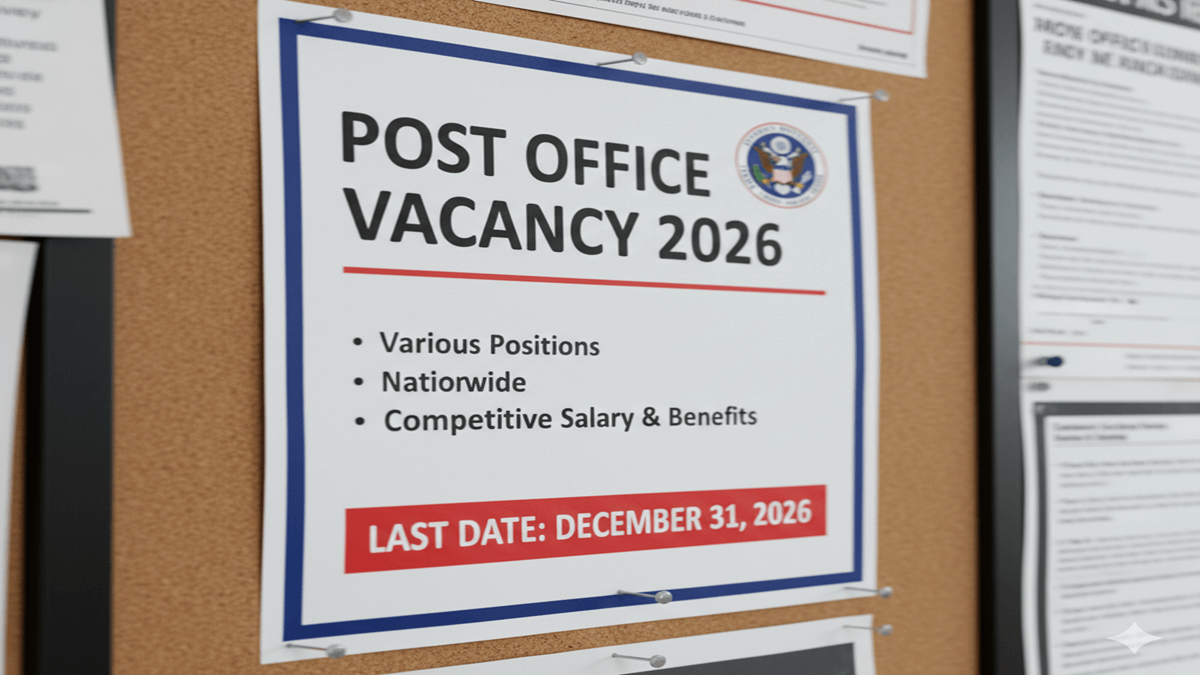 Post Office Vacancy 2026 Last Date: १० वी पास उमेदवारांसाठी ४०,००० ...